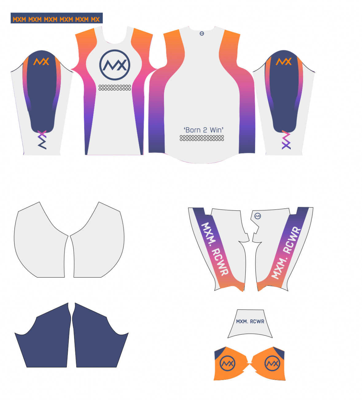 White | Orange Tech Kit - Pre Order - 2nd Faze – Motocross Media